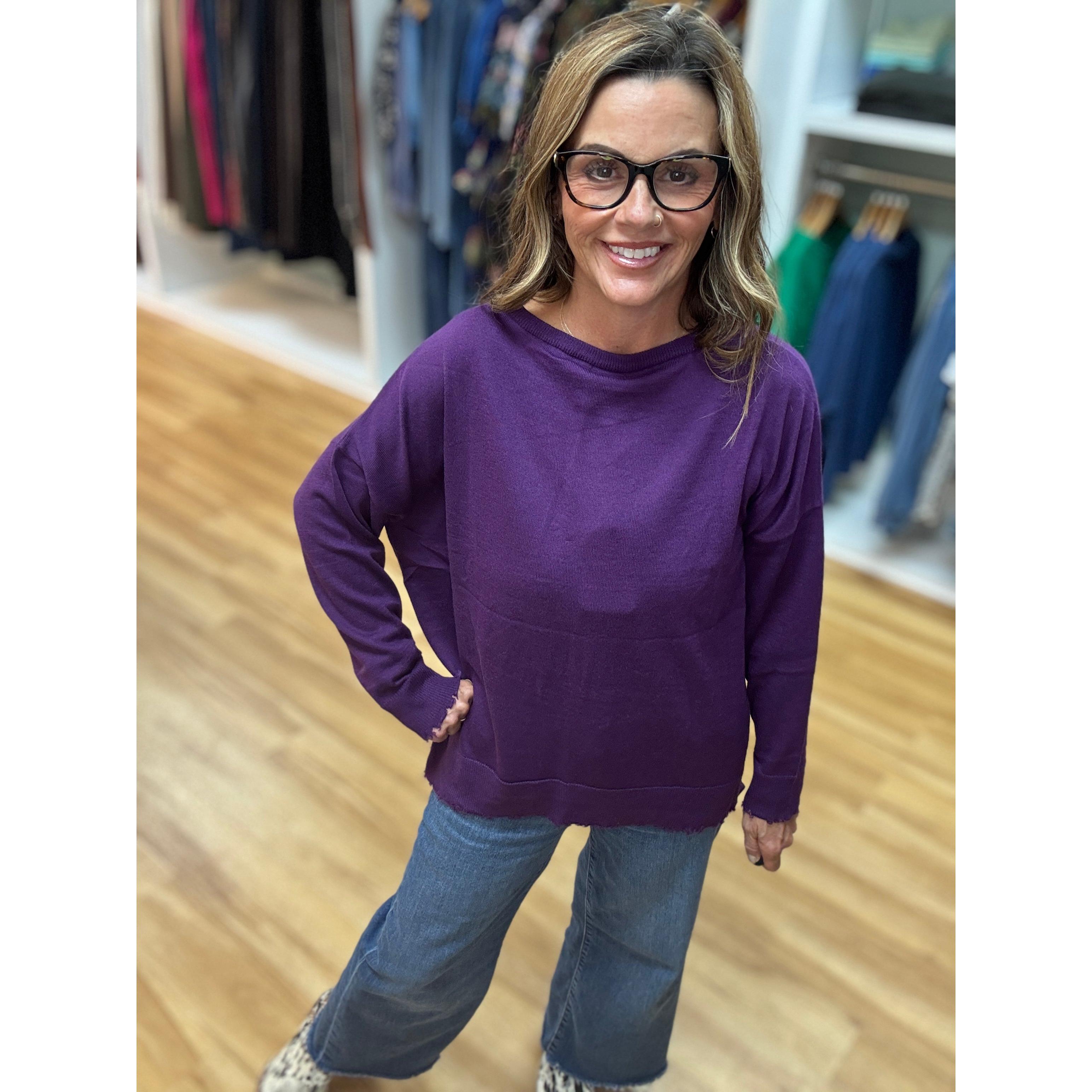 Kerisma Lawson Sweater - Beet Juice – Sandy Toes Boutique